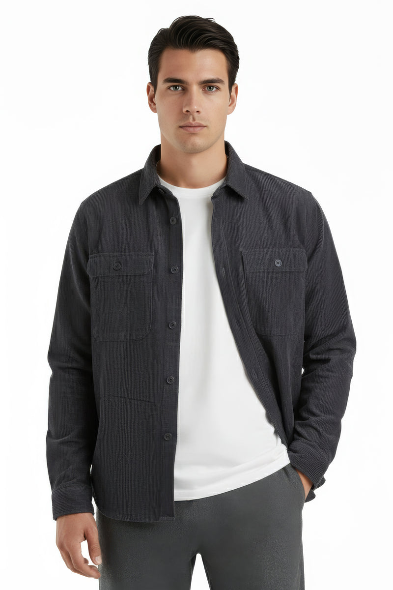 Men's Lightweight Long Sleeve Shacket | Year-Round Layering | Soulstar ...